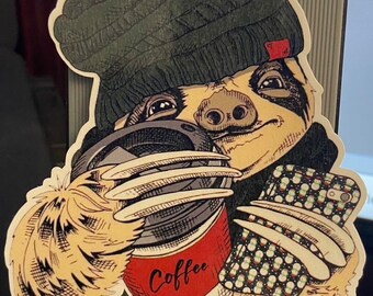 Sloth Sticker Decals Decorative Matte Labels Custom Glossy Die Cut ...