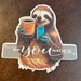 Sloth Sticker Decals Decorative Matte Labels Custom Glossy Die Cut ...