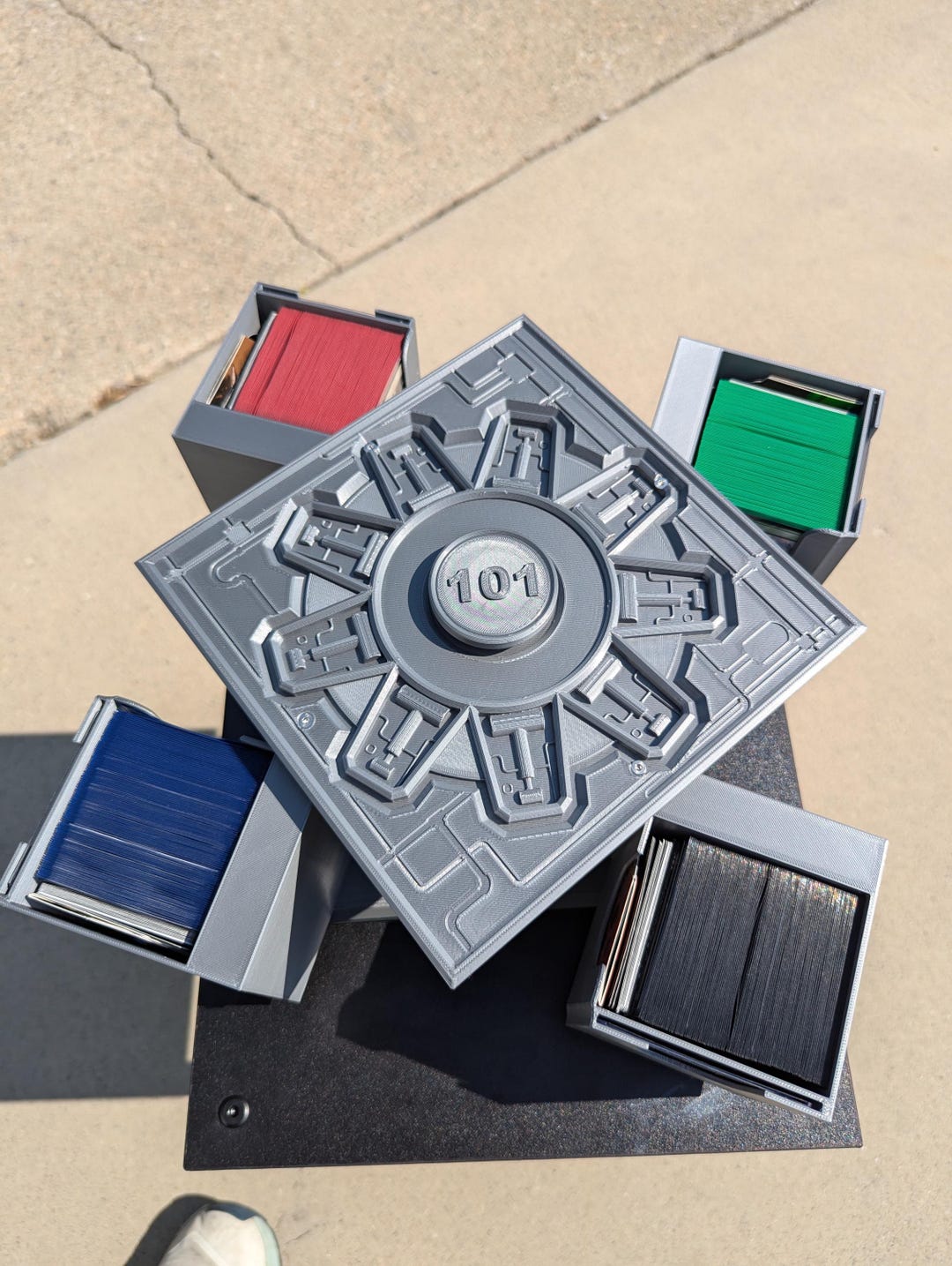 Fallout Vault Themed Quad Deck Box for FOUR 100 Card Double-sleeved ...