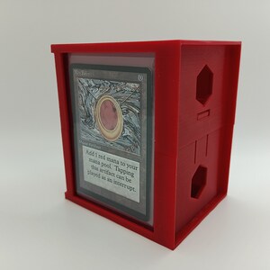 MTG EDH Commander Deck Box W/ Toploader Slot for Stanley Tool Box ...