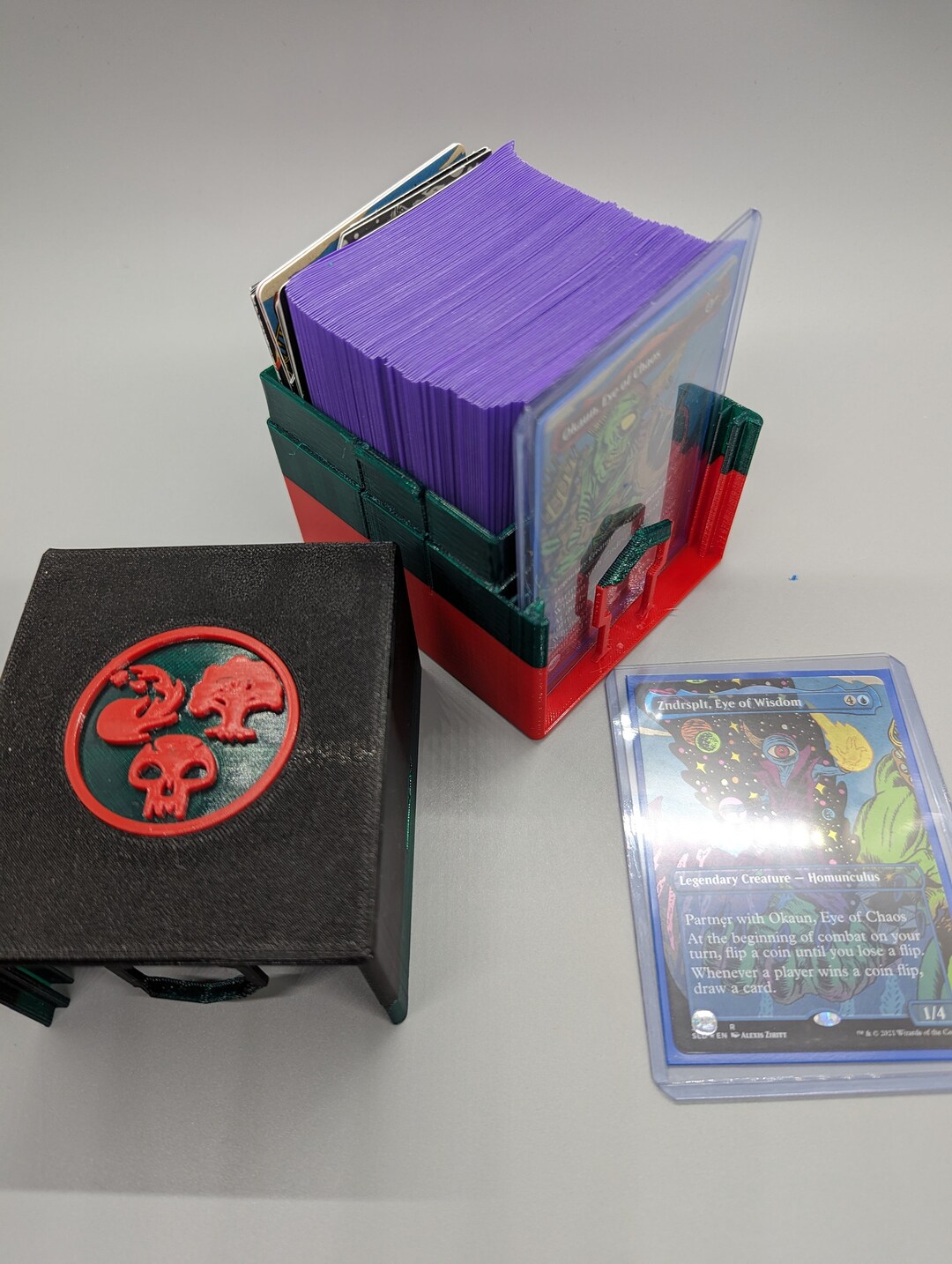 The Tool Box Partner 3 Color MTG Commander EDH Deck Box With 2 ...