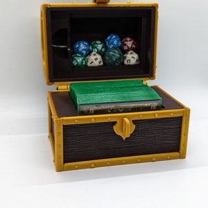 Treasure Chest Deck Box for Magic the Gathering MTG EDH Commander or ...