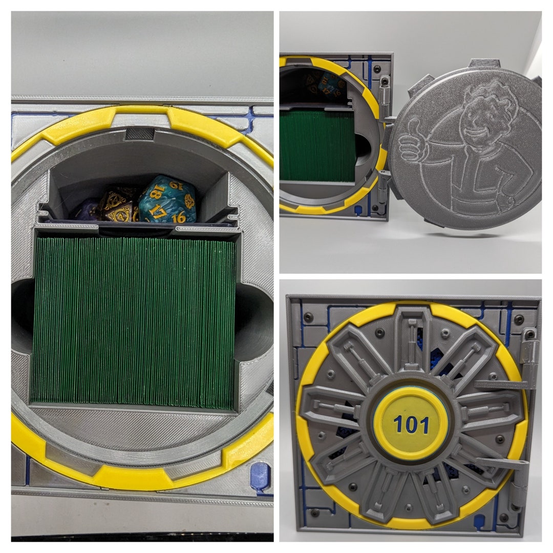 Fallout Vault Themed Deck Box for MTG Commander EDH or Other TCG Holds ...