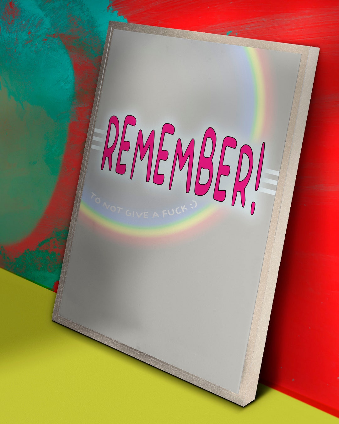 Cyberpunk Daily Reminder En Gris PNG Artwork, Abstract Wall Artwork ...