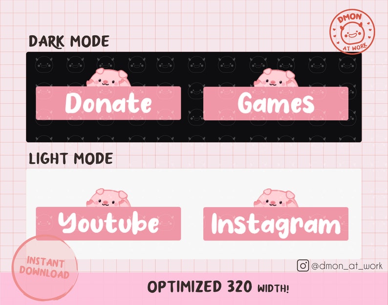 Twitch Panels Bongo Pig Meme / Paneles Cerdito Del Bongo - Etsy