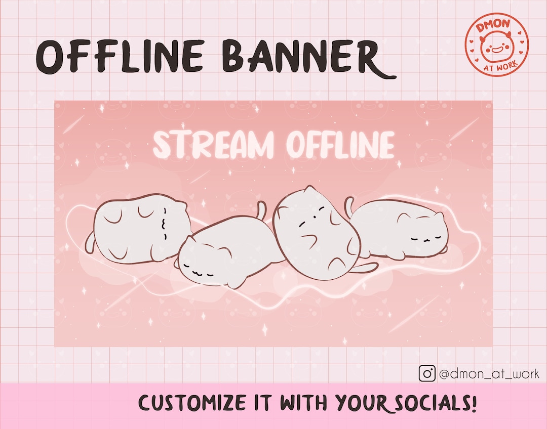 Twitch Offline Banner Sleepy Bongo Cats Meme / Imagen - Etsy