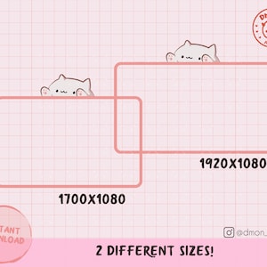 Webcam Overlay Bongo Cat Meme / Cámara Web Gato - Etsy