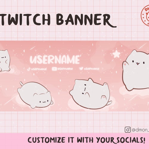 Twitch Profile Banner Spacial Bongo Cats Meme / Imagen De - Etsy