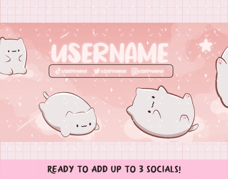 Twitch Profile Banner Spacial Bongo Cats Meme / Cover Image - Etsy