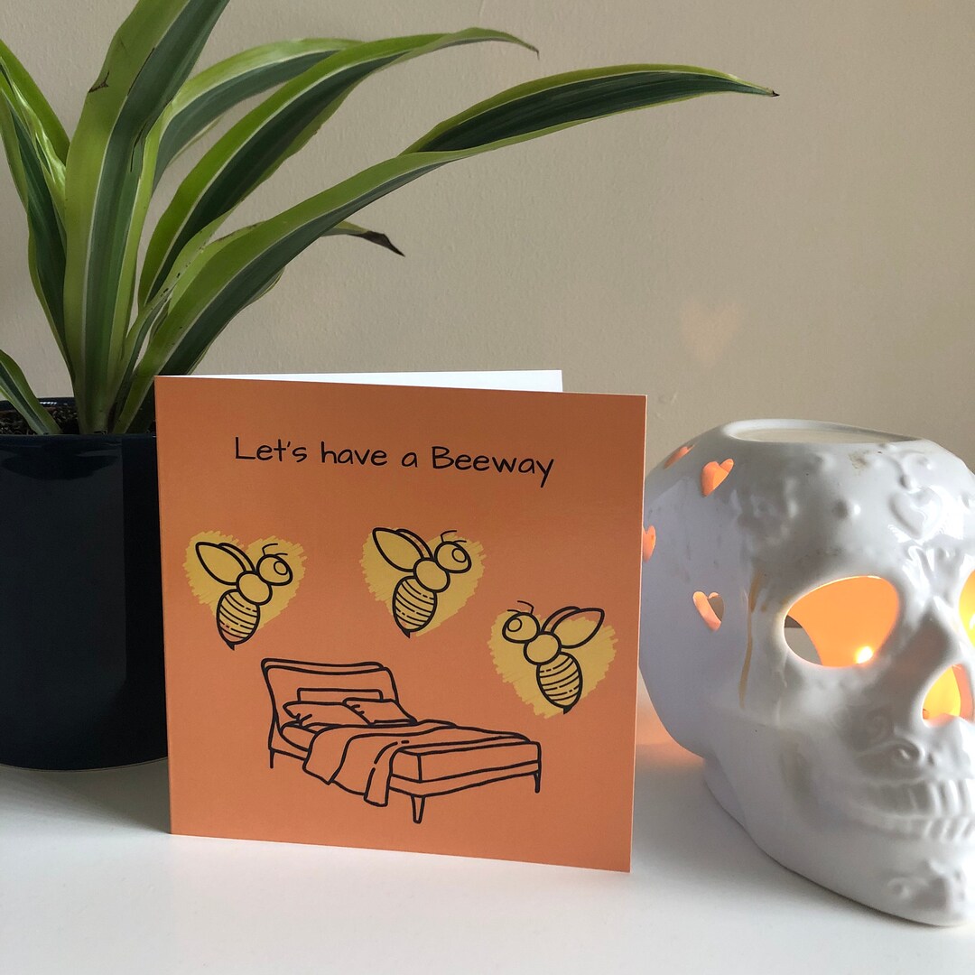 Bee Way Polyamory Square Card - Etsy