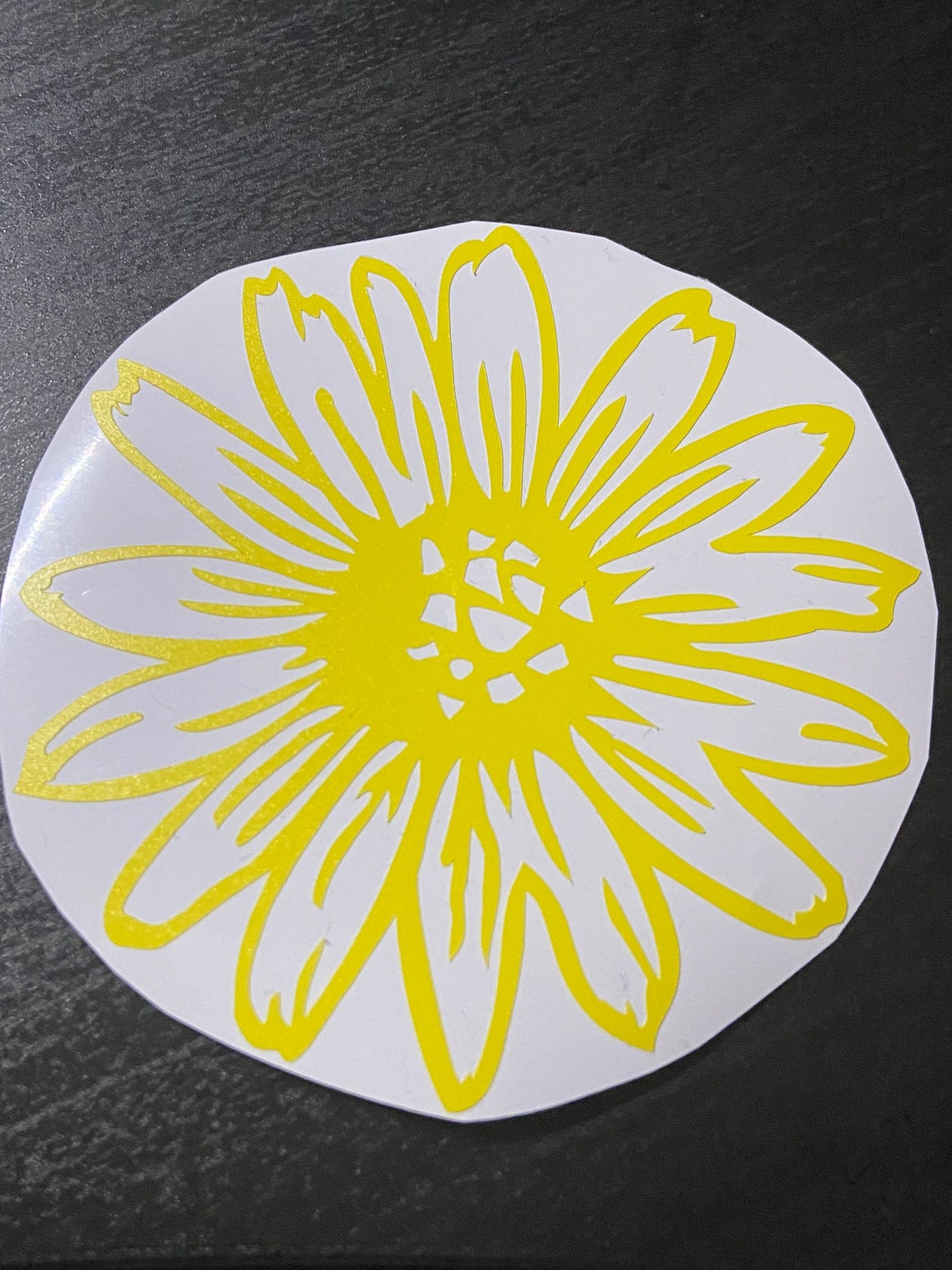 2 Pack Vinyl Flower Decal - Etsy