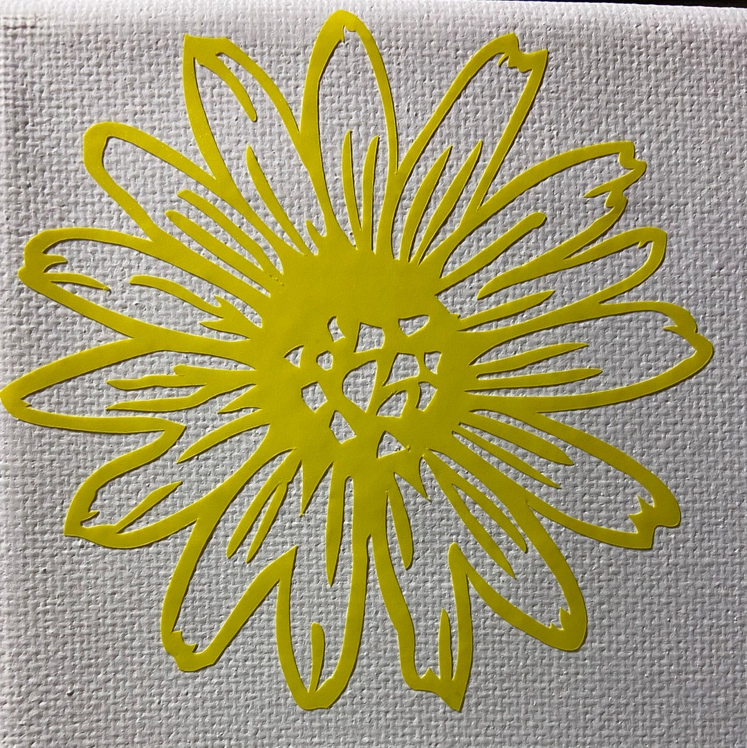 2 Pack Vinyl Flower Decal - Etsy