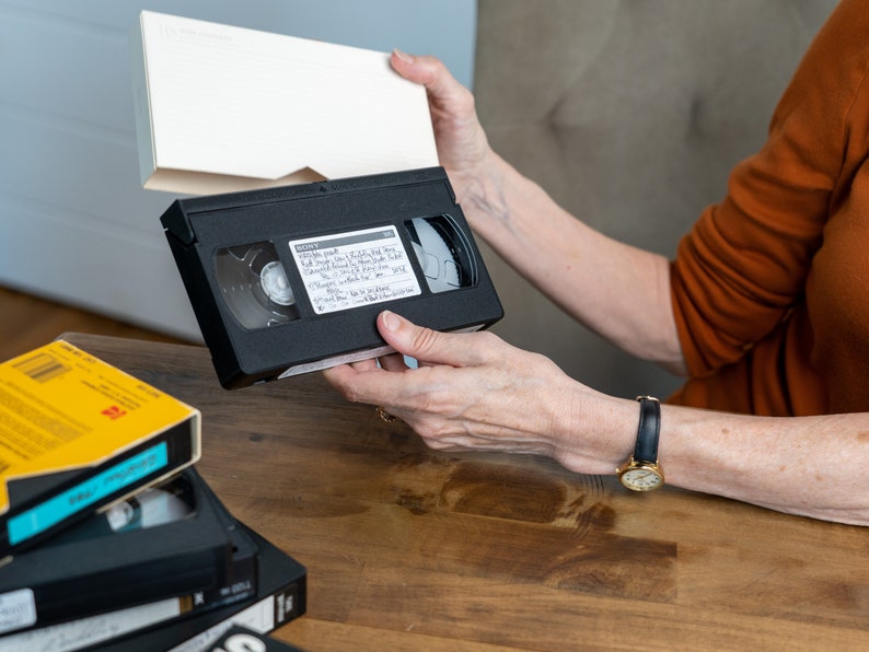 Professional Vhs Transfer Service Vhs Tape Digitized Into - Etsy