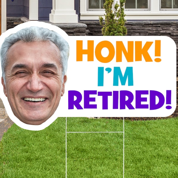 Retirement Yard Sign - Etsy
