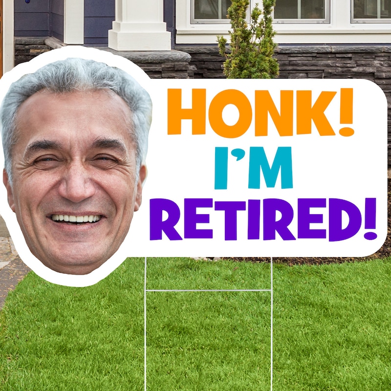 Retirement Yard Sign - Etsy