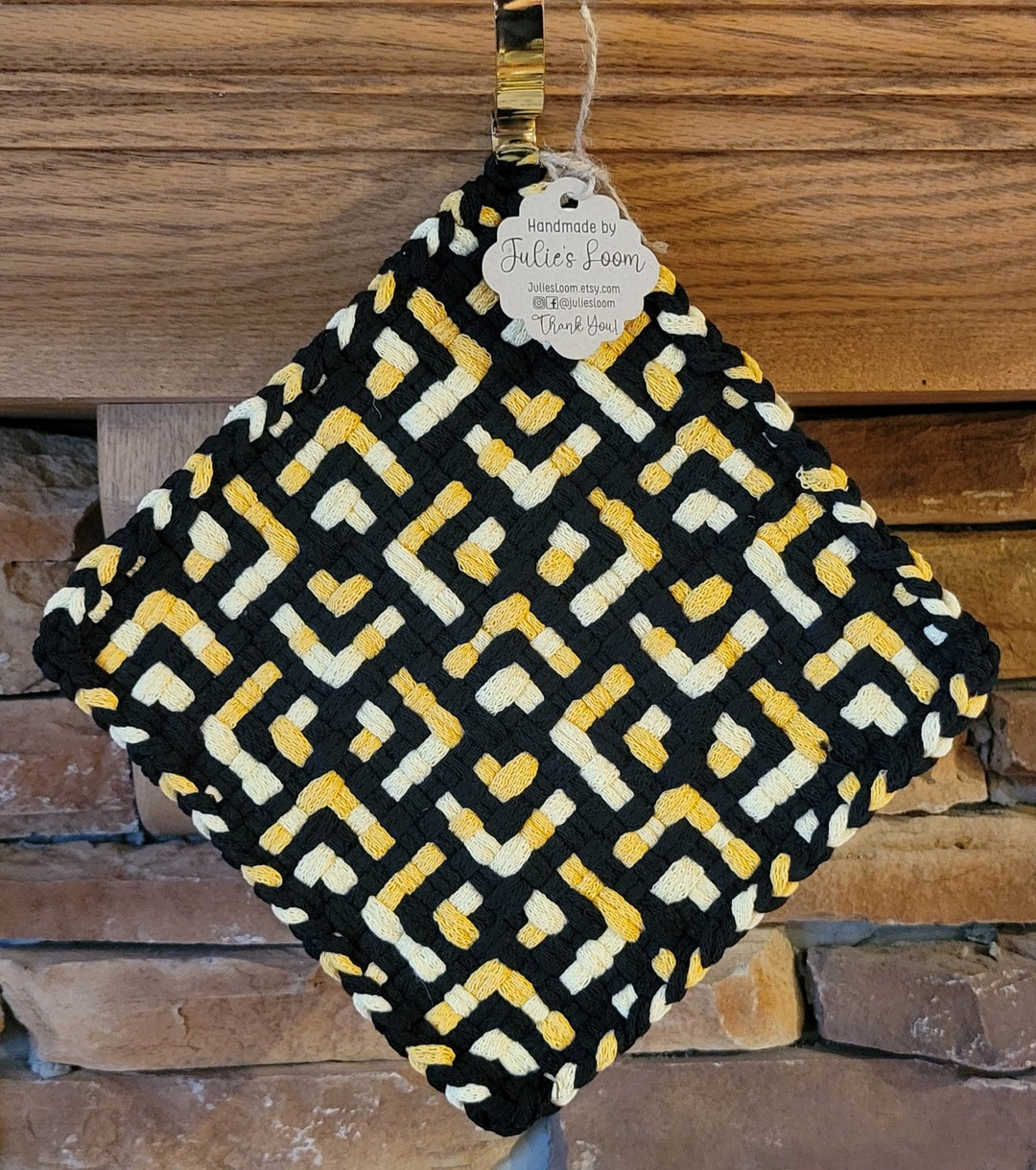 Synchronous Fireflies Woven Potholder Handmade Trivet Hot Pad Coaster ...
