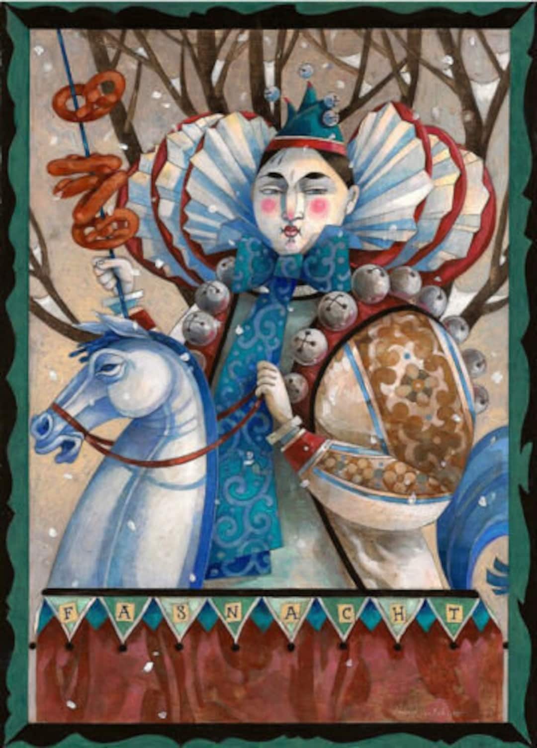 Fasnacht David Galchutt Hooked Rug Pattern - Etsy