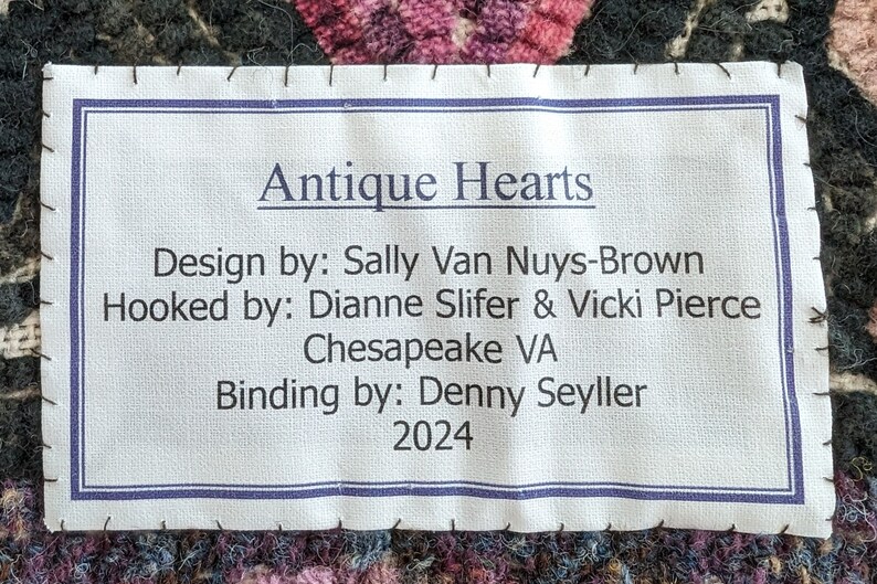 Antique Hearts Rug Designed by Sally Van Nuys-brown - Etsy