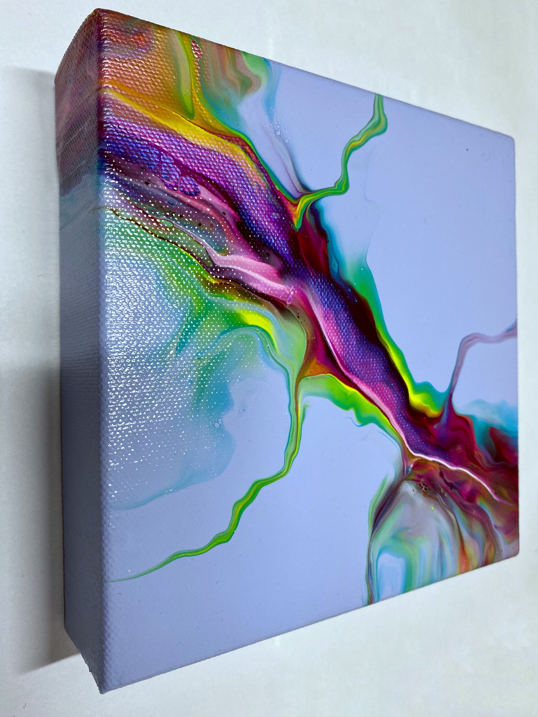 Acrylic Abstract Dutch Pour Painting 6x6in - Etsy