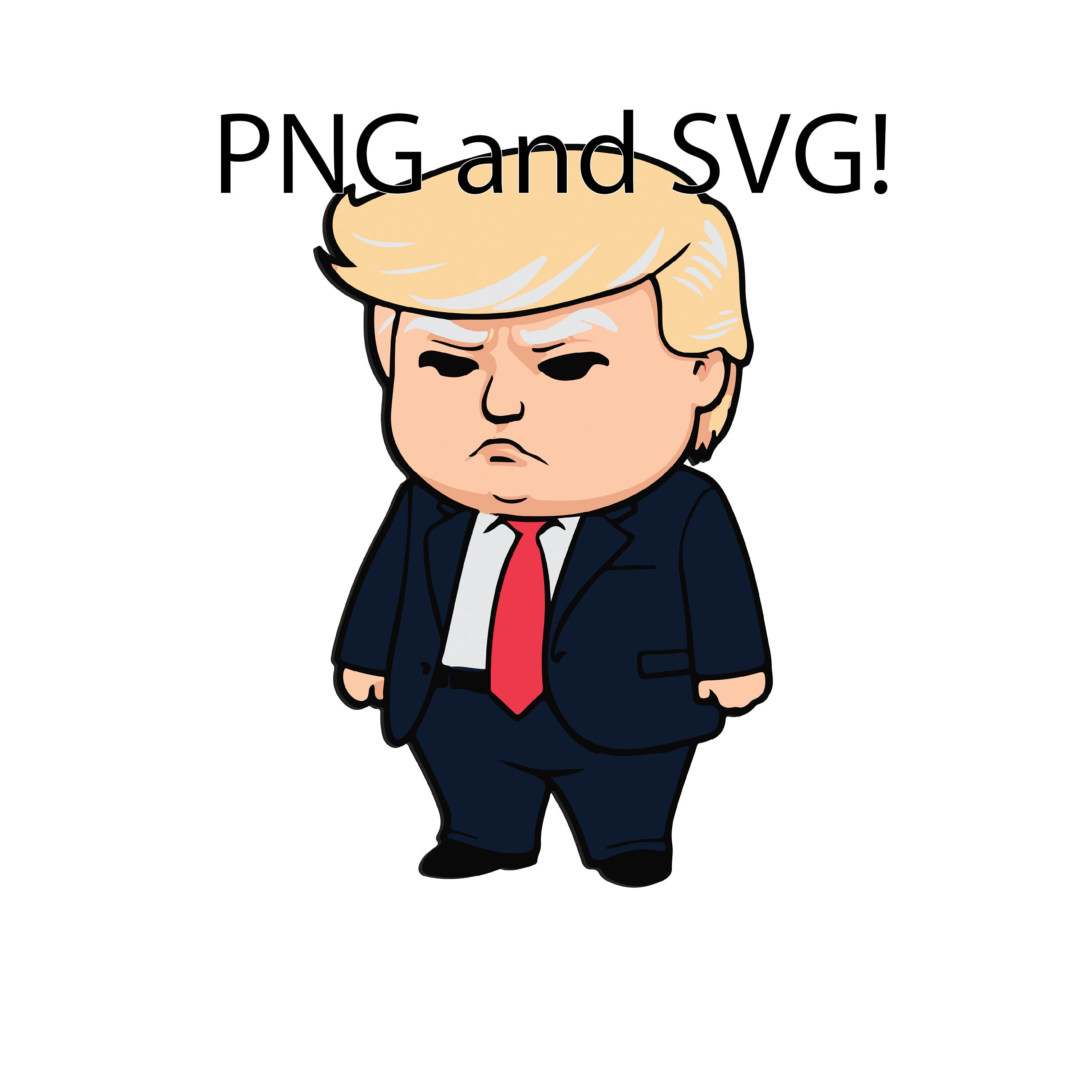 Chibi Donald Trump PNG SVG: Unique, High-quality Digital Art for ...
