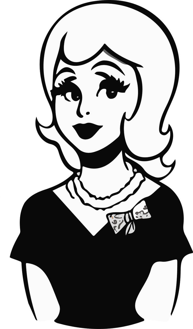 Retro Sexy Pin Up Girl Svg Png Pdf Professional Etsy