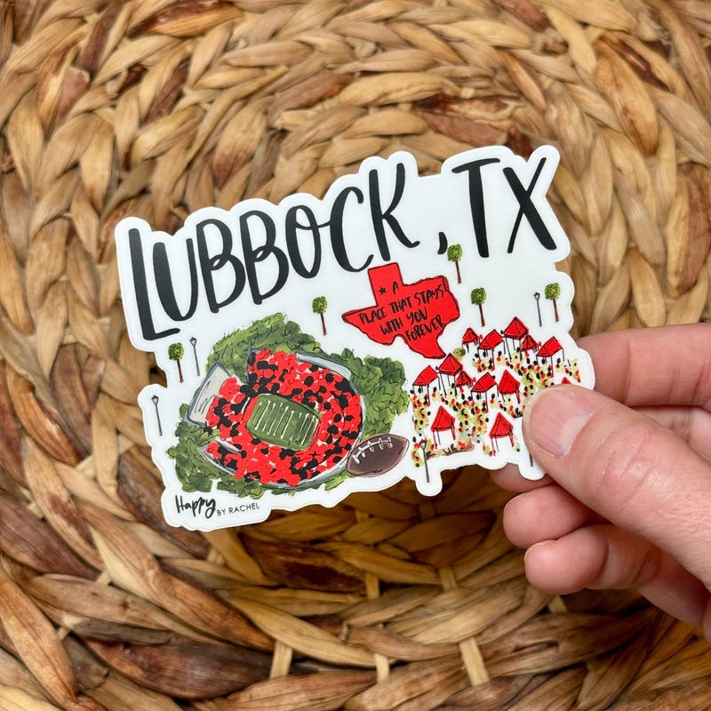 Texas Tech Sticker - Etsy