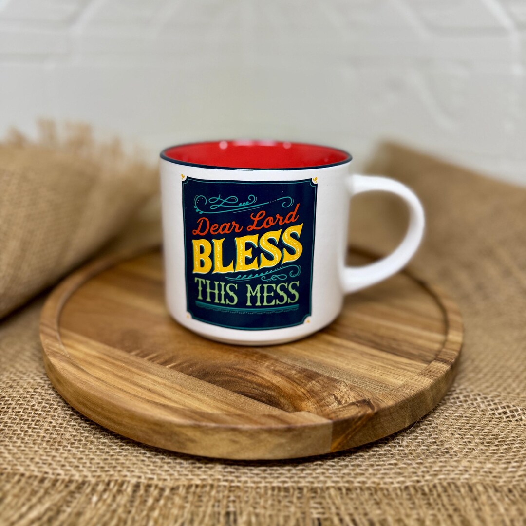 Mug Ceramic Dear Lord Bless This Mess - Etsy