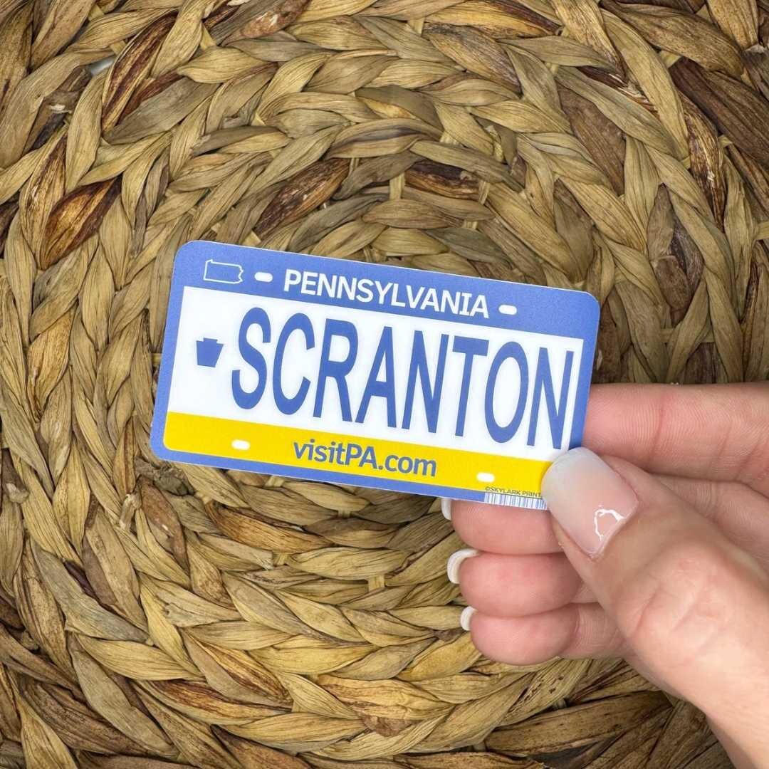 Scranton, PA License Plate Sticker - Etsy