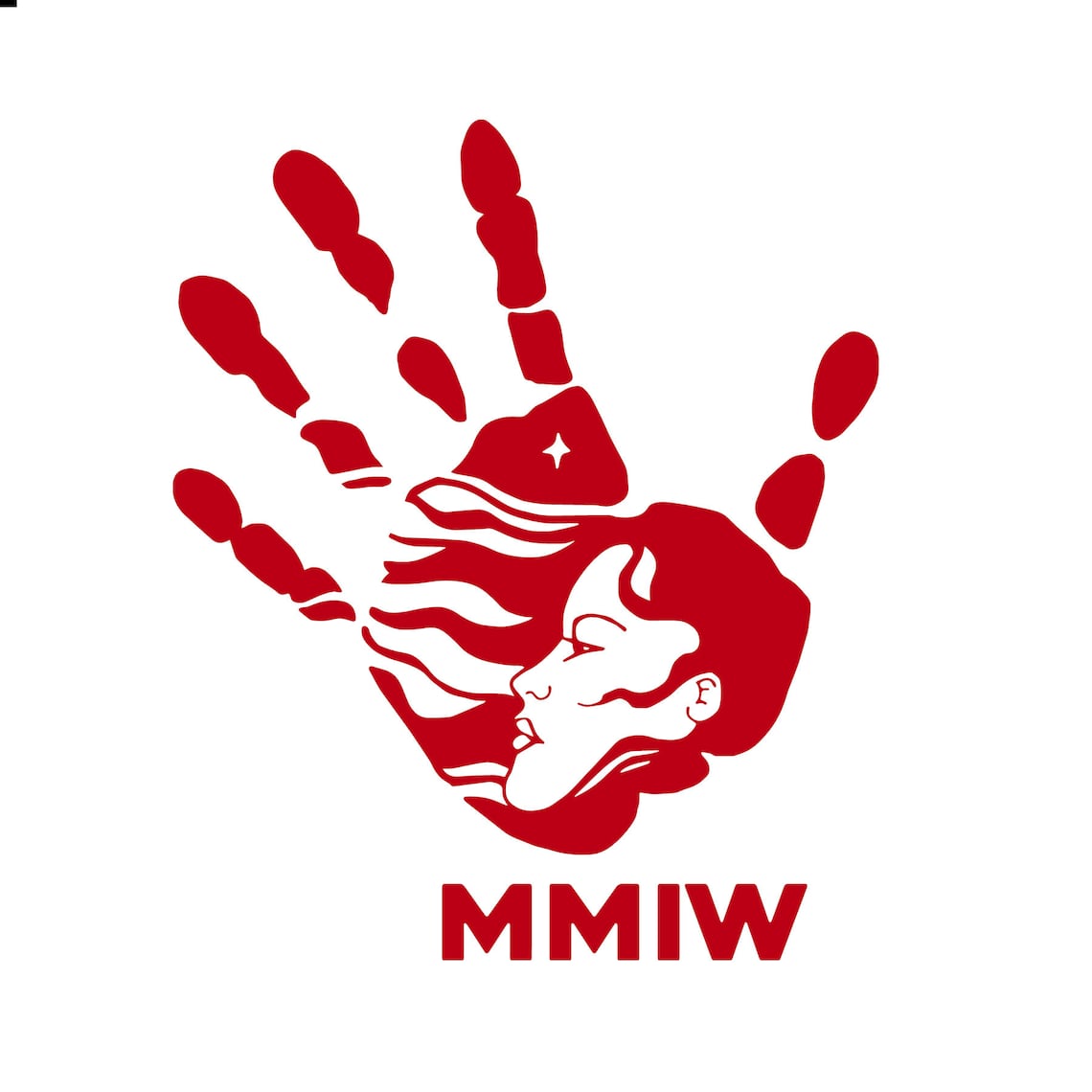 MMIW Decal Red Hand Decal. Missing & Murdered Indigenous - Etsy