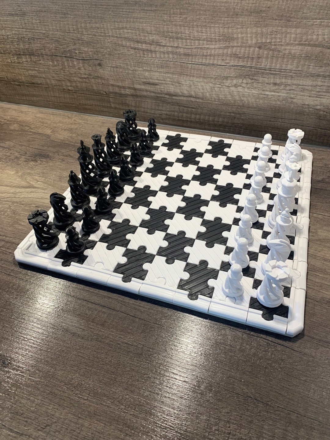 Puzzle Piece Chess Board - Etsy