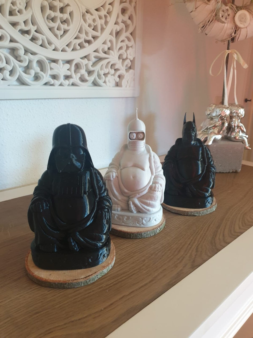 Buddha:batman / Yoda / Darth Vader / Bender (any Color) - Etsy