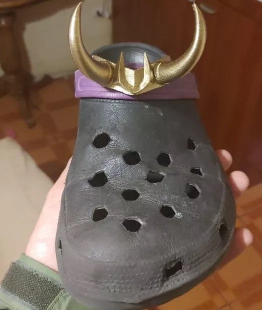 Croc Loki Crown 3D Print DIY Cosplay Helmet Norse - Etsy