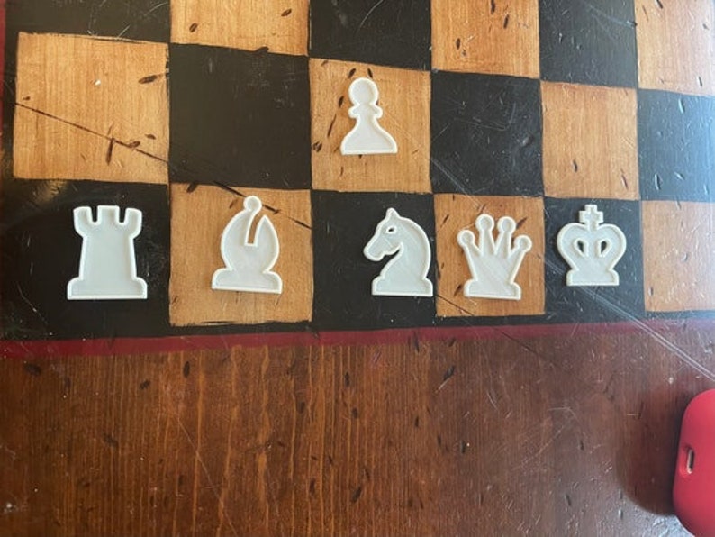 2D Chess Set - Budget - 3D Printed (any Color) - Etsy