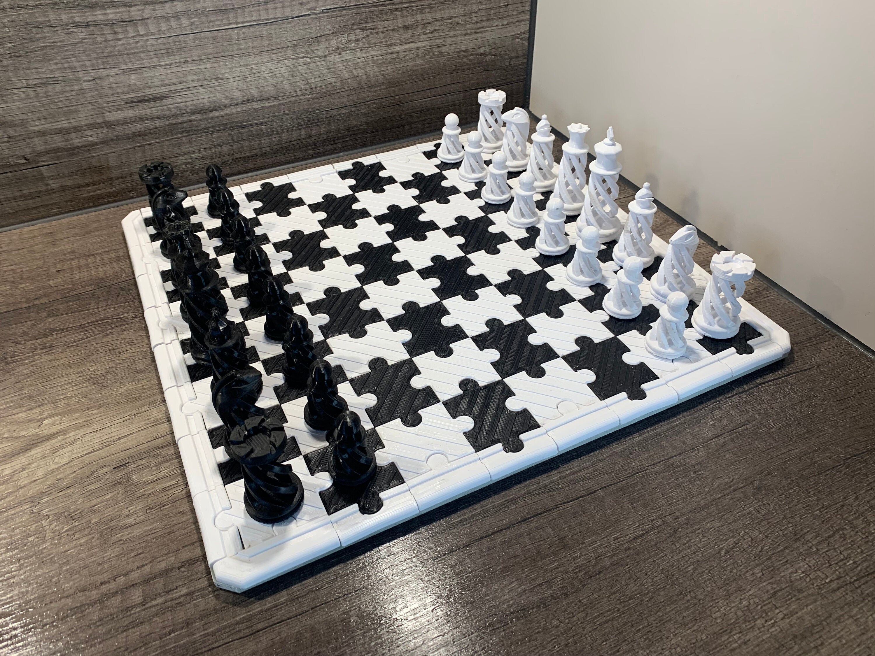 Puzzle Piece Chess Board - Etsy