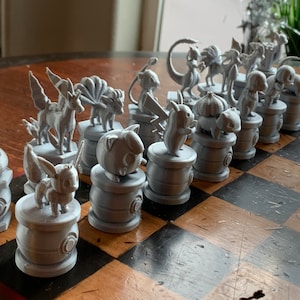 Pokemon Chess Set - Etsy