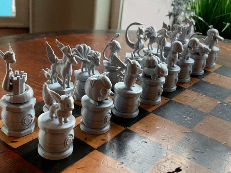 Pokemon Chess Set - Etsy