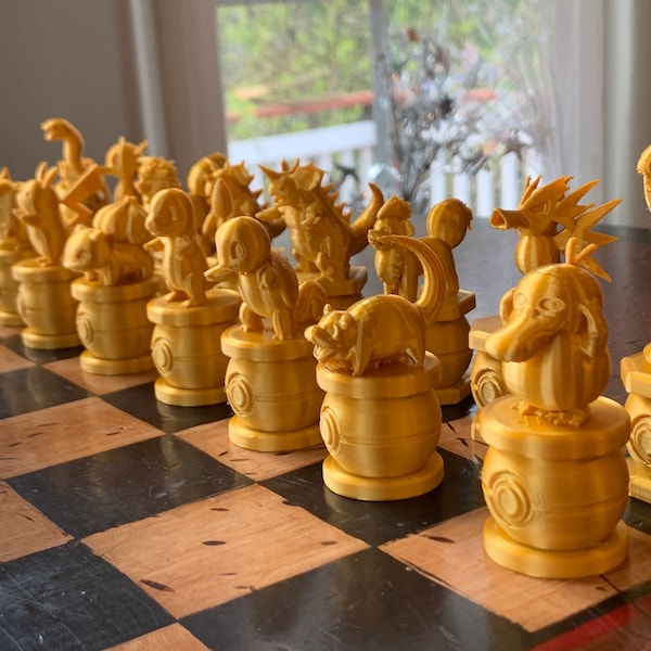 3d Printed Chess Set - Etsy