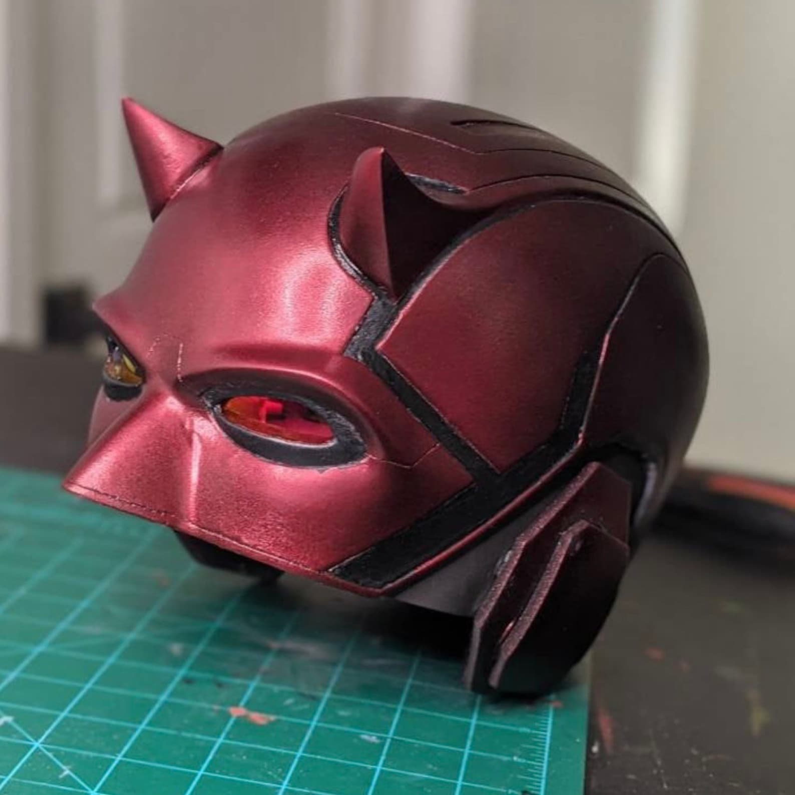 Wearable Daredevil Cowl Helmet Cosplay 3D Print DIY - Etsy