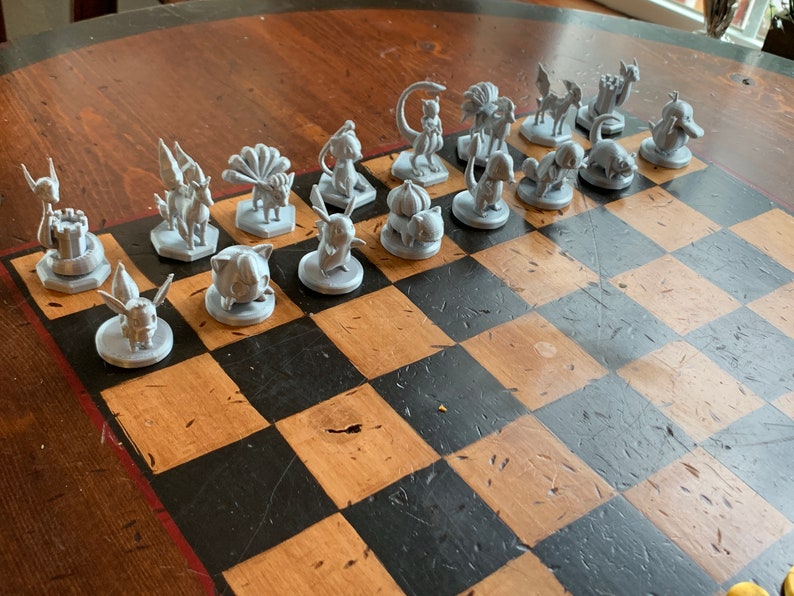 Pokemon Chess Set - Etsy