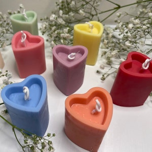 Heart Candle Custom Pillar Candles Heart Shaped Candle Cute Candle ...