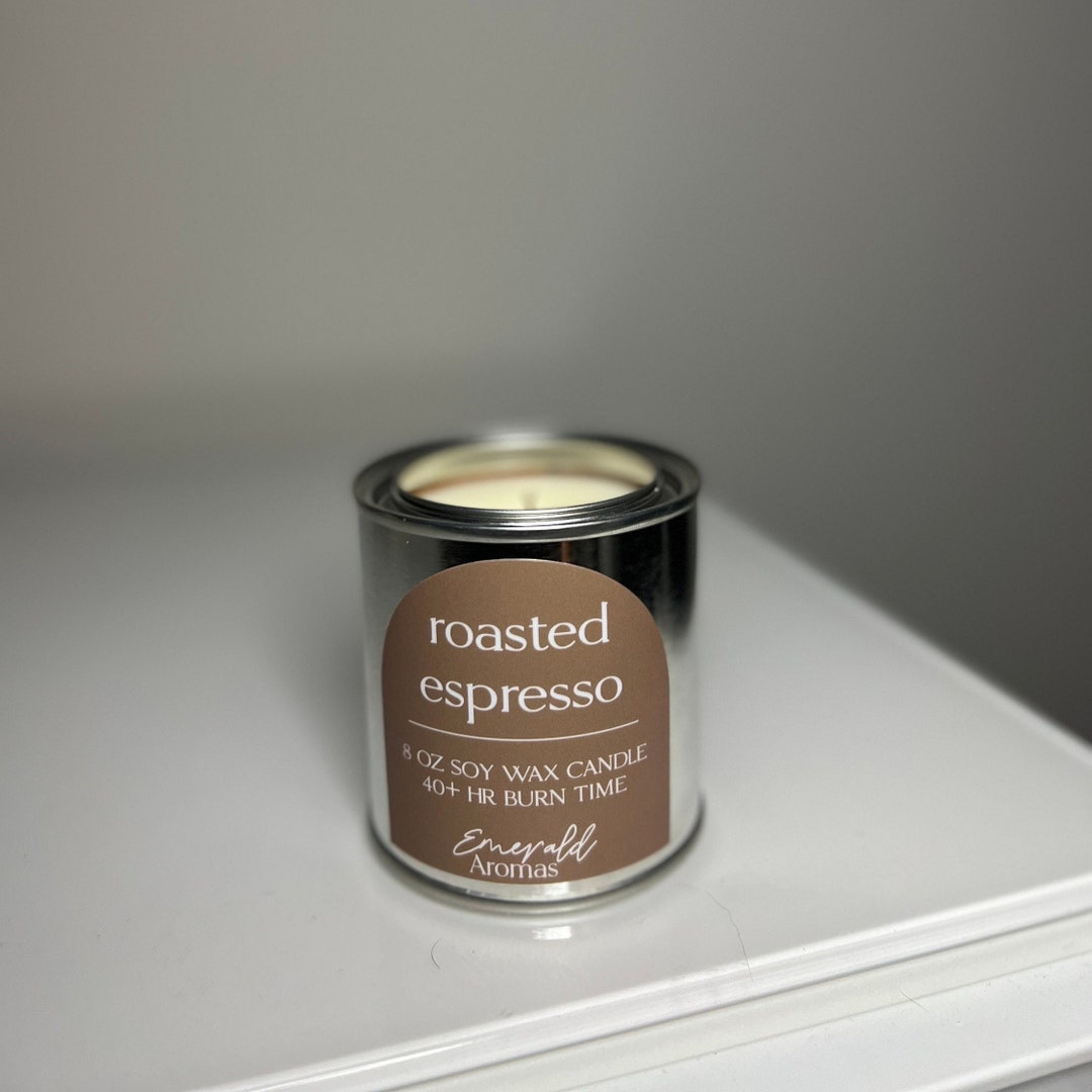 Roasted Espresso Natural Soy Wax Candle | Coffee Candle | Foodie Candle ...