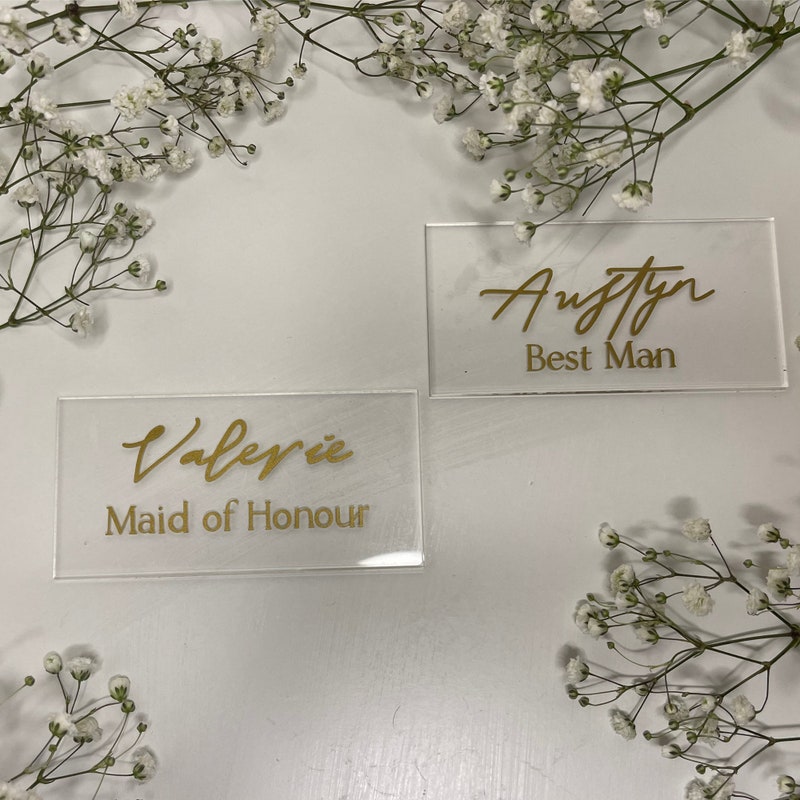 Acrylic Place Card - Etsy