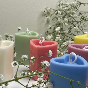Heart Candle Custom Pillar Candles Heart Shaped Candle Cute Candle ...