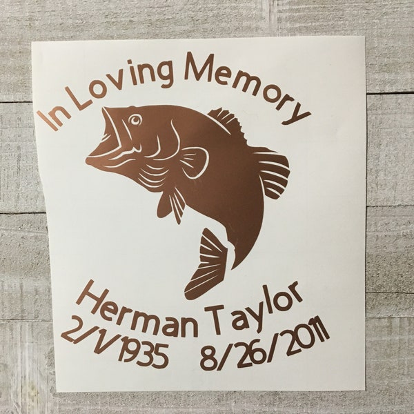 Fish Memory Decal - Etsy