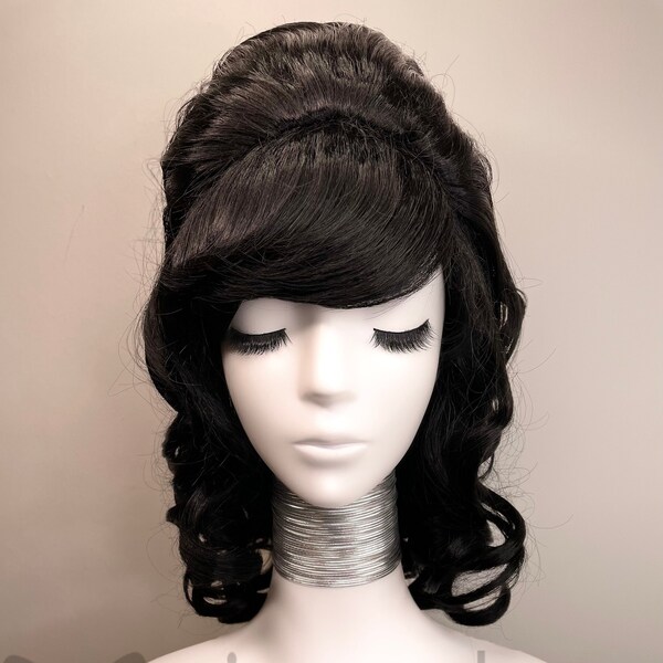 Beehive Wig Black - Etsy