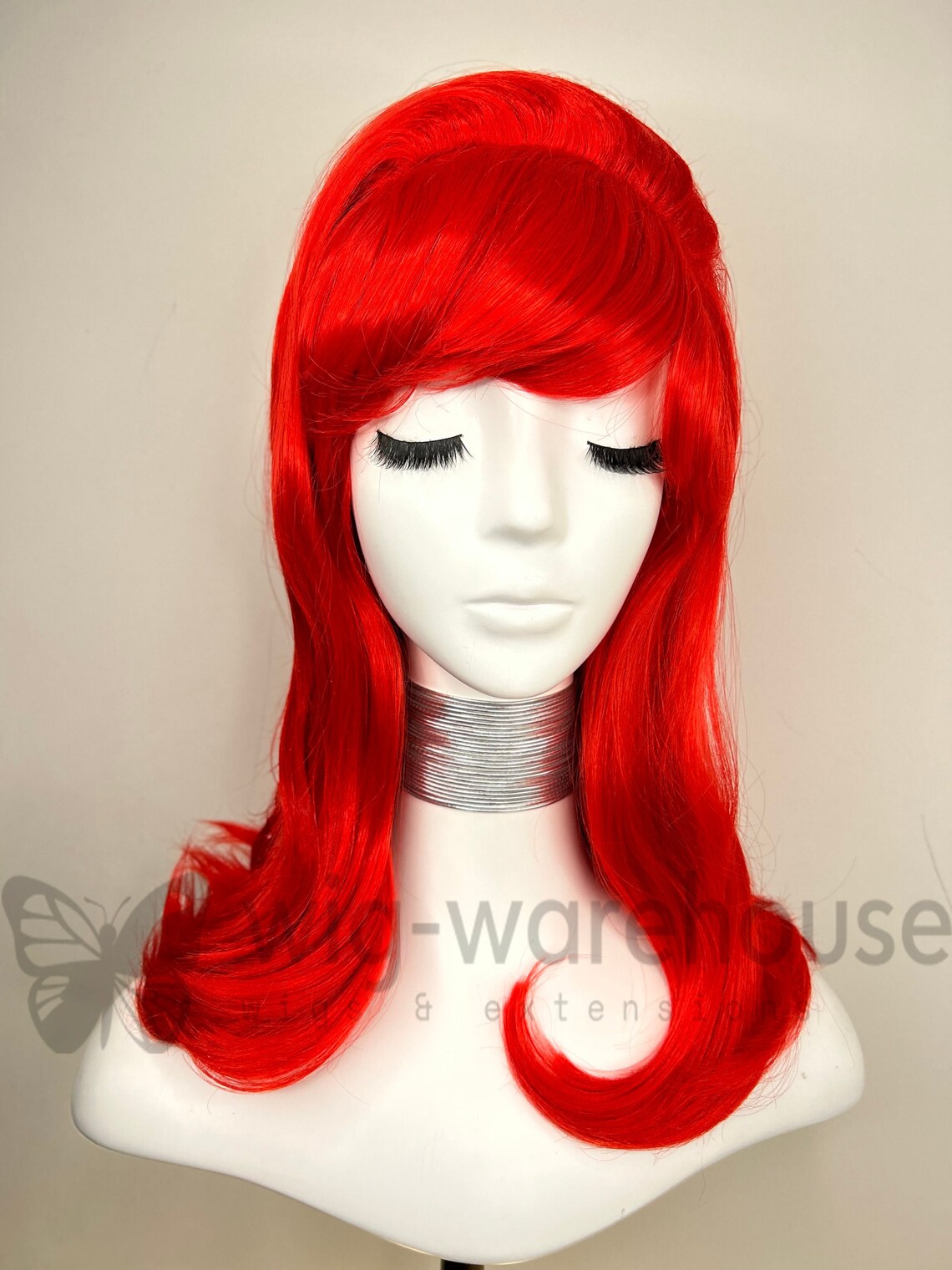Synthetic Wig Beehive Bom Long - Red - Etsy