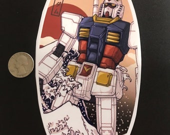 Waterproof Gundam Sticker - Etsy