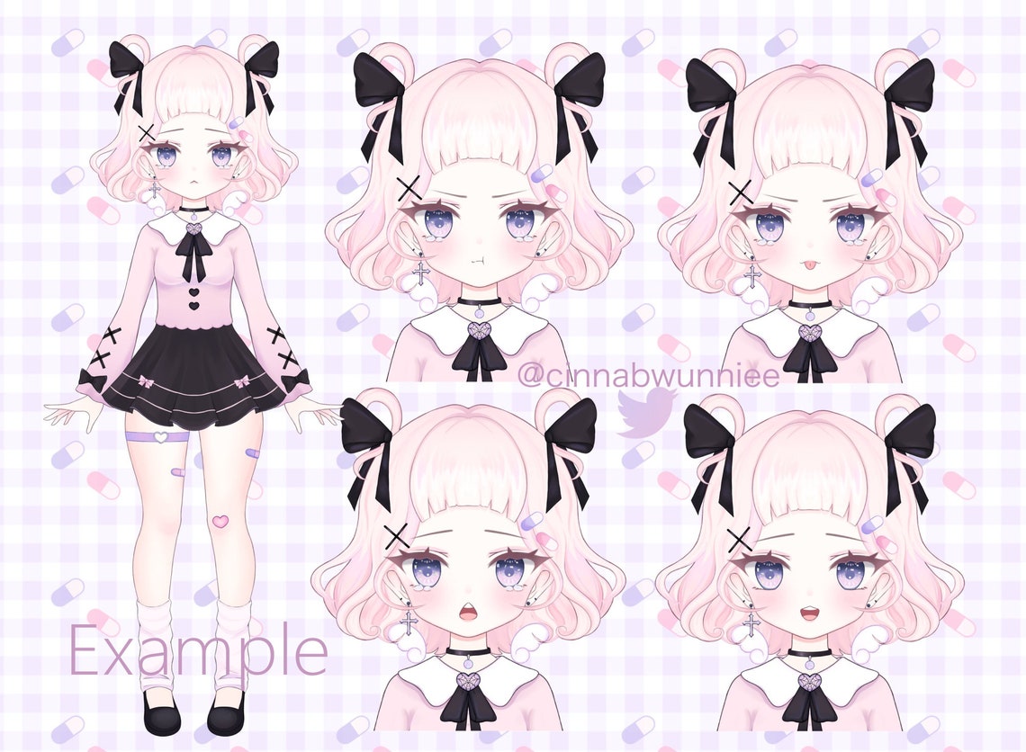 Vtuber Basics Body | Female Body | Base | Character | Unrigged | OC ...