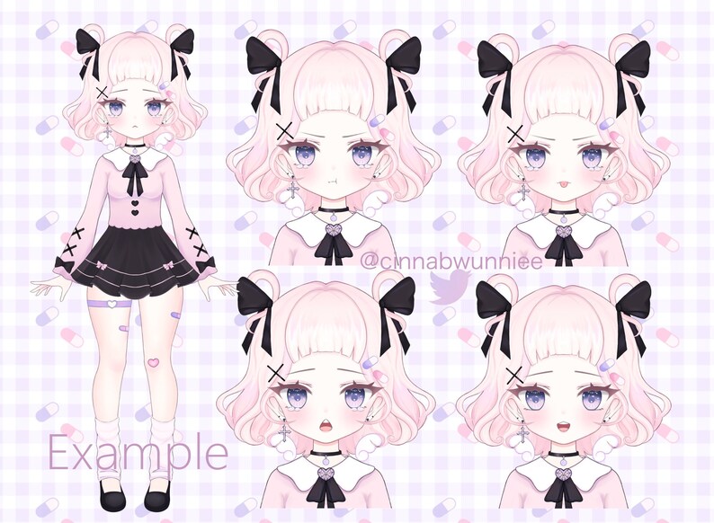 Vtuber Basics Body | Female Body | Base | Character | Unrigged | OC ...