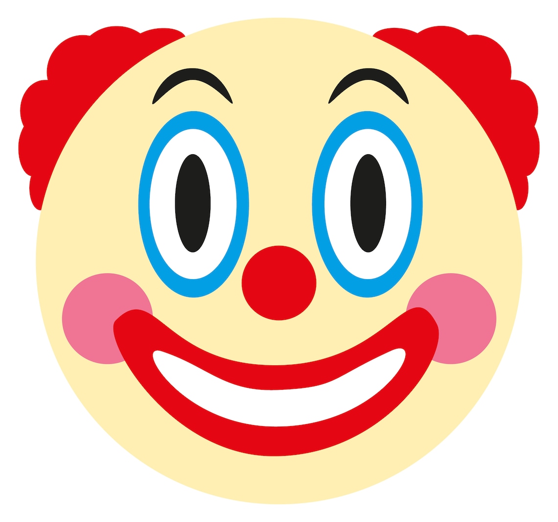 Payaso emoji SVG Archivo Cricut Silueta Archivos de corte | Etsy